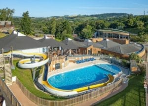 Finlake Resort & Spa, Devon - Indoor & Outdoor Swimming Pool & Waterslides!